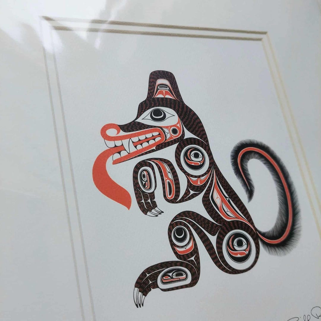 First Nations Bill Reid Haida WOLF Art Card, Matted- 11 X 14 Inches ...