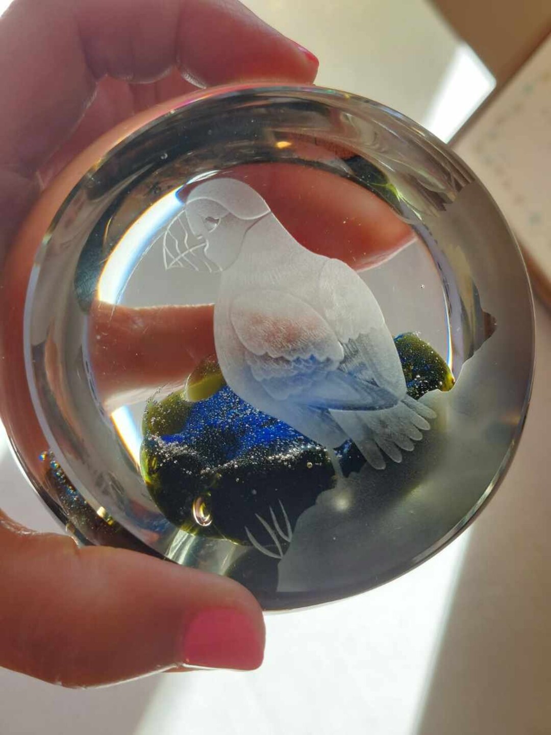 CAITHNESS PAPERWEIGHT Puffin Bird | Collectible Limited Edition Etched ...