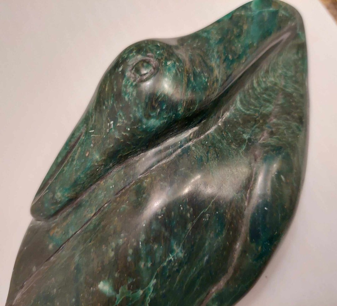 Vintage Canadian Jade Carved Solid Bird Statue - Etsy