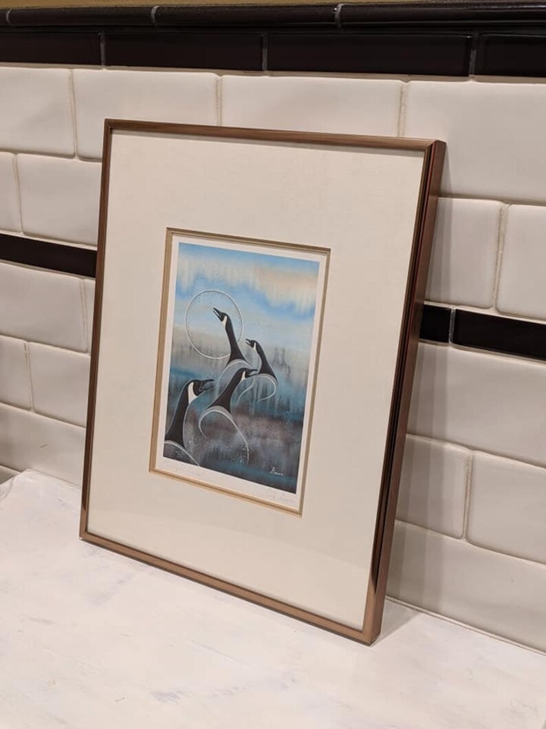 Signed Vintage First Nations moonlight Prelude art - Etsy