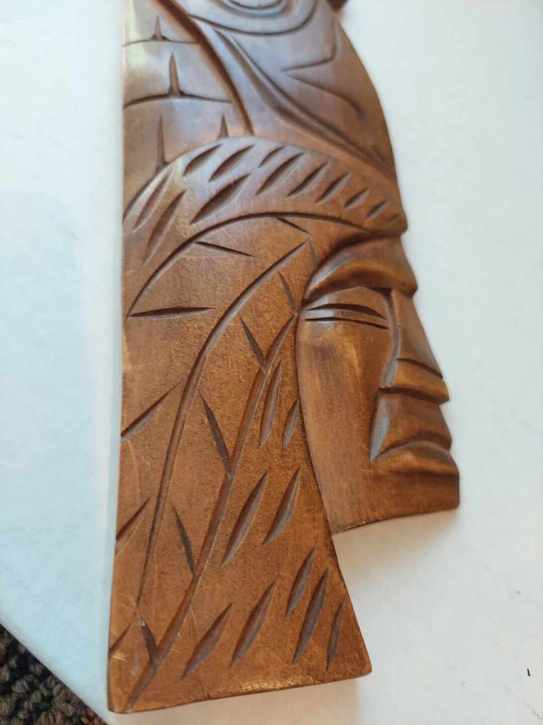 Vintage Raven Chief Mask Cedar Carving, Coast Salish, Jim Yelton, - Etsy