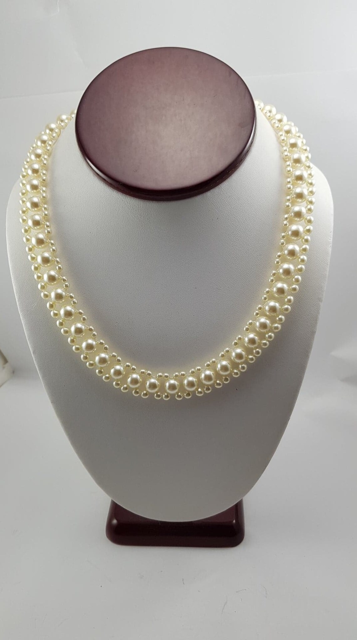 Vintage Intricate Woven Pearl Necklace with Matching Bracelet | Etsy