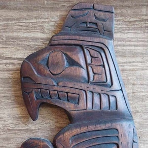 Vintage Hand Carved First Nations Native BEAVER SEA Monster - Etsy