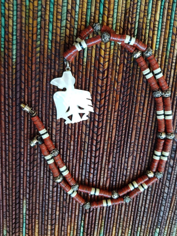 First Nations Vintage Carved Eagle Cuff Links, Signed… - Gem