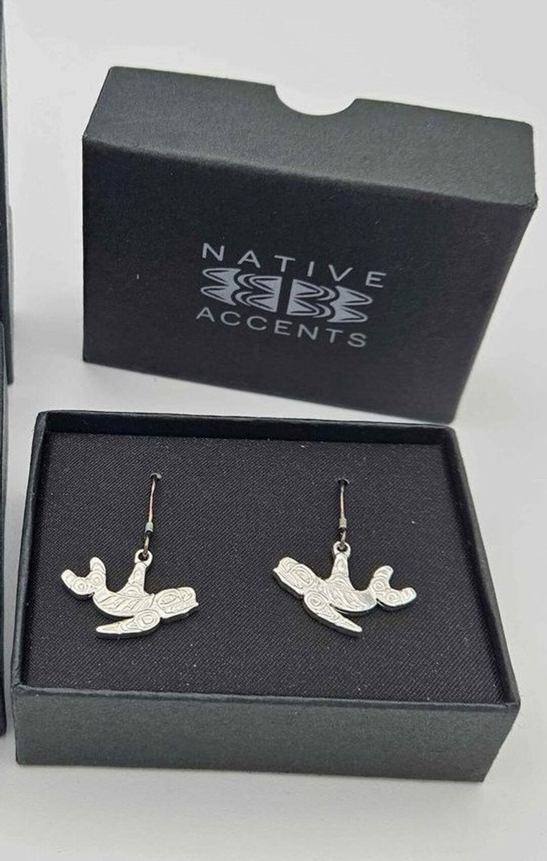 First Nations ORCA Killer Whale Silver Plated Earrings, Canada - Etsy