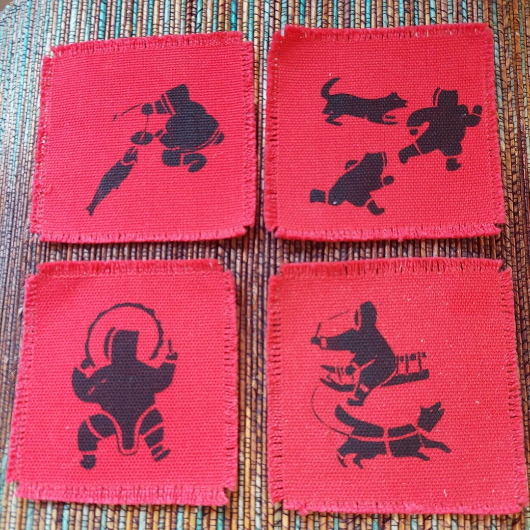 Vintage Inuit Set of Cloth Coasters - Etsy