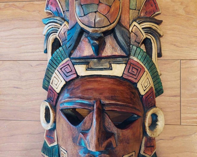 Large Turtle Peruvian Carved Wood Mask - Etsy