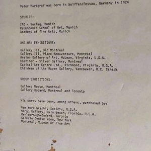 SIGNED and Numbered Framed Vintage Art by Peter Markgraf ,canadian Serigraphy Artist - Etsy