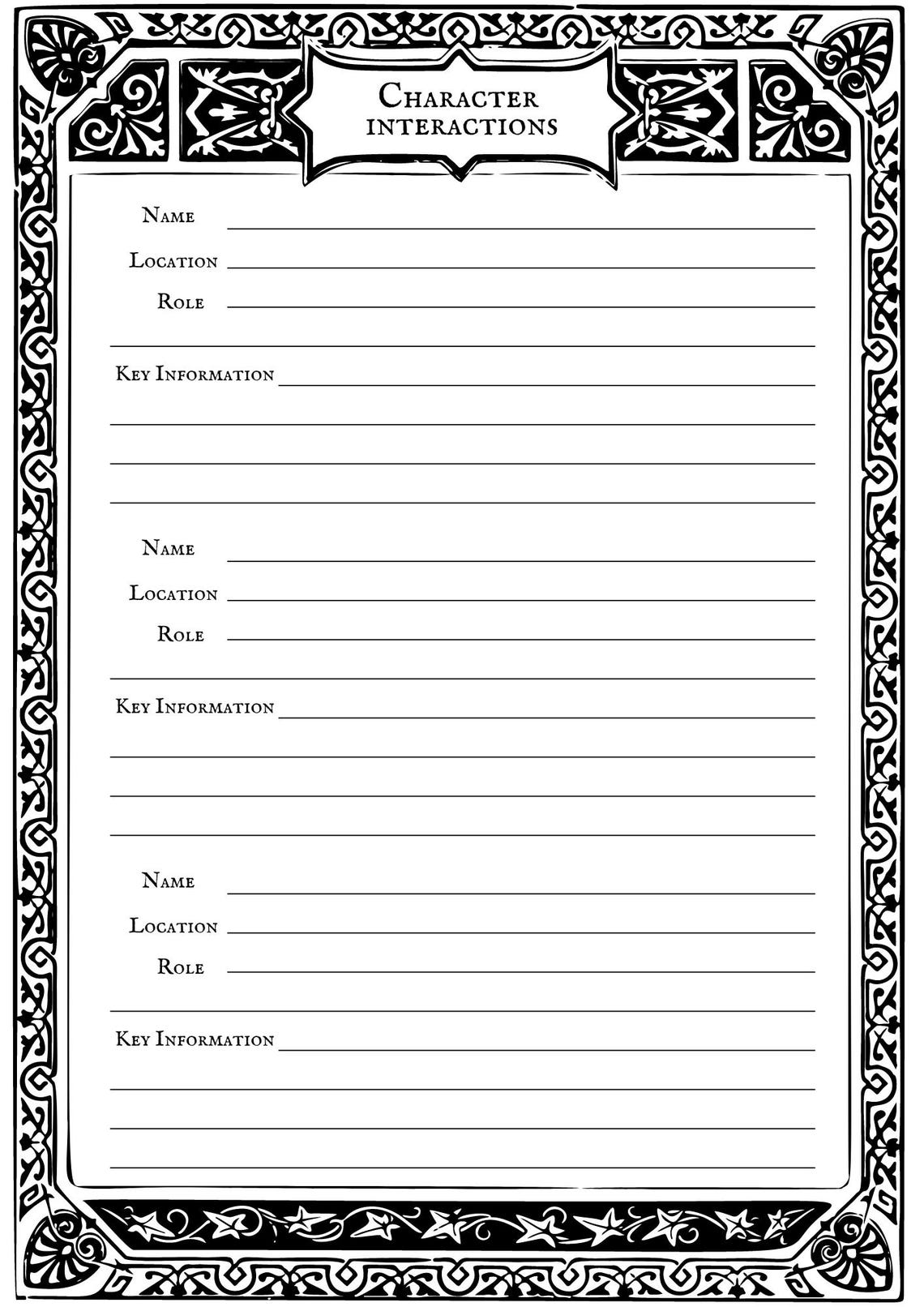 Elden Ring Printable Journal – Quest Tracker & RPG Note Sheets (PDF) - Etsy