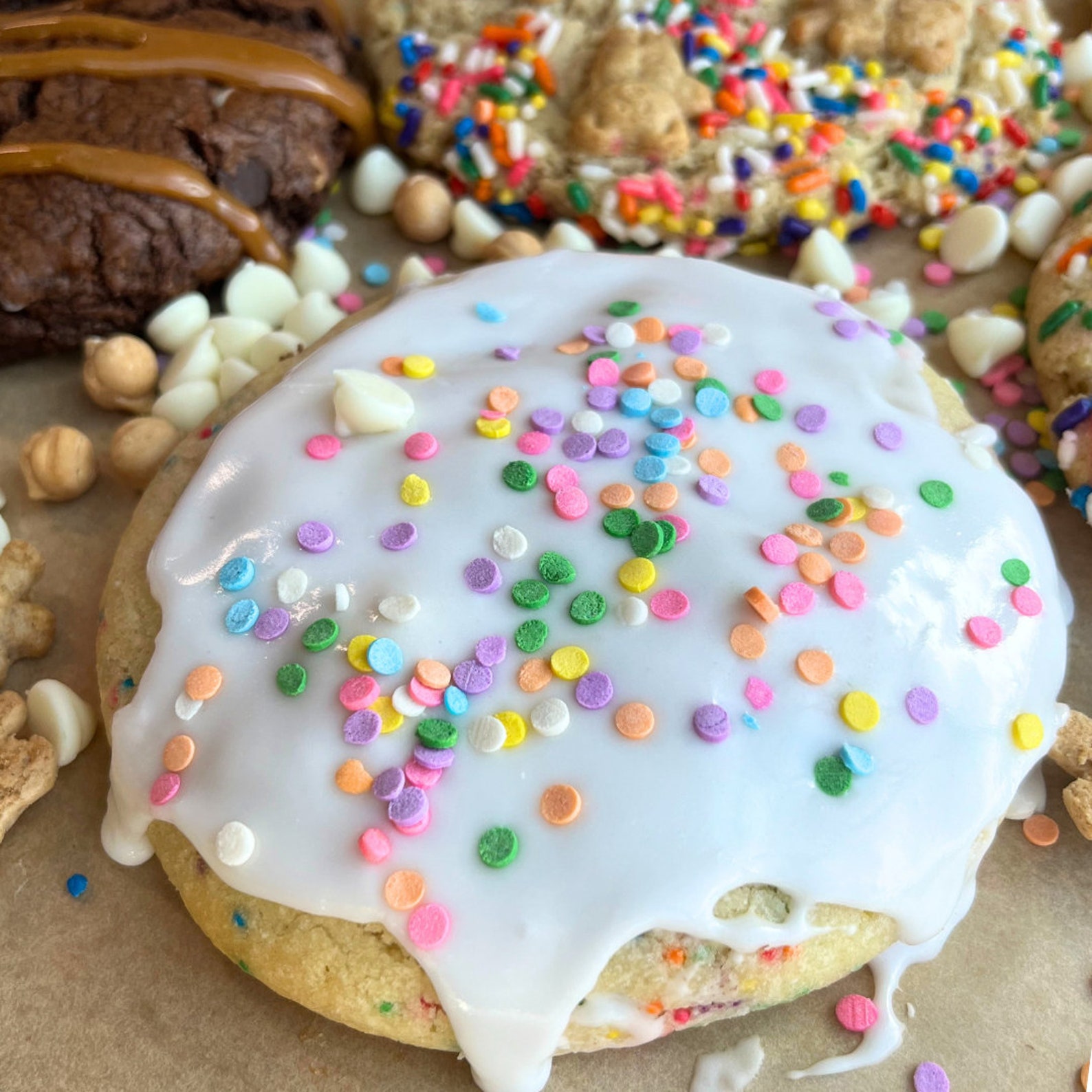 Giant Dunkaroo Cookie Recipe/stuffed Cookies/jumbo Cookies/cake Batter ...