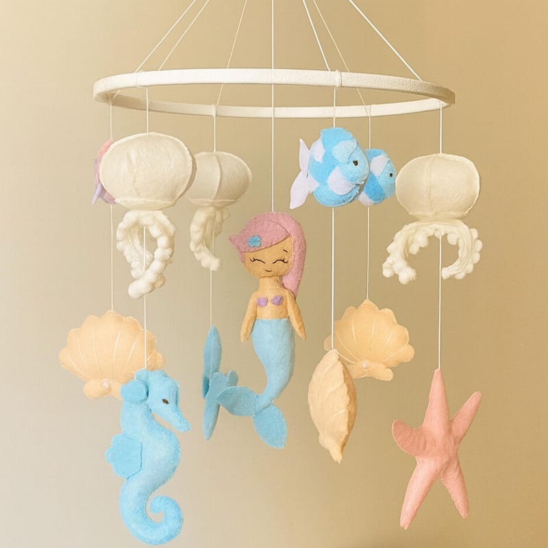 Mermaid Baby Mobile - Etsy
