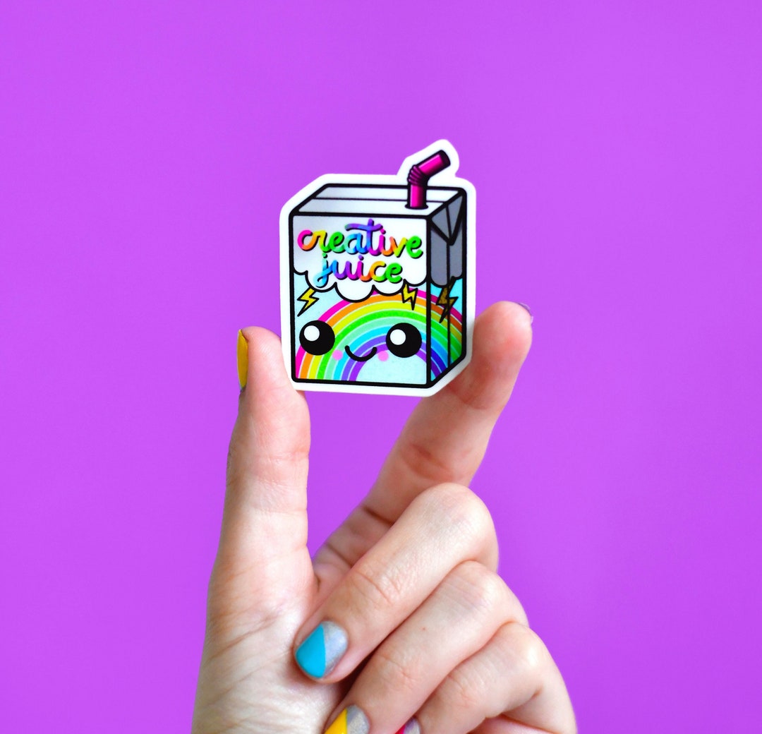 Creative Juice Sticker | Juice Box Sticker | Aesthetic Sticker ...