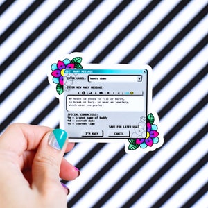 Classic Gray Aol Aim Away Message / Emo Elder Pop Punk Vinyl Sticker - Etsy