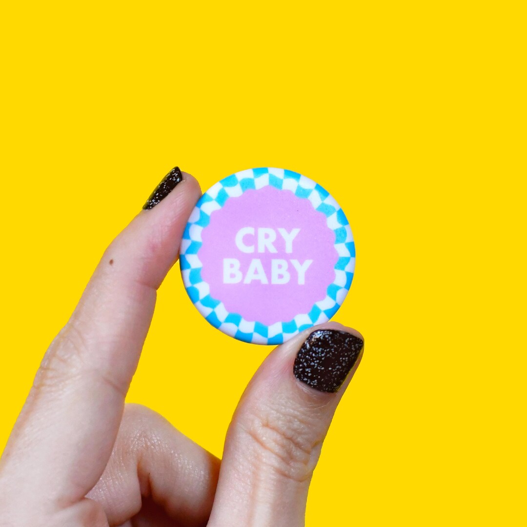 Cry Baby / Retro Inspired Pin Back Button - Etsy