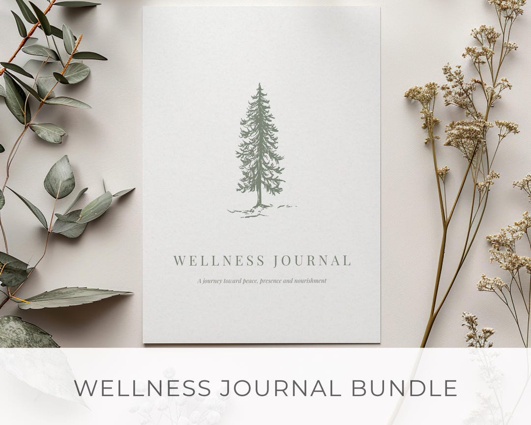 Printable Wellness Journal Bundle | 24 Page Self-care Planner | Daily ...
