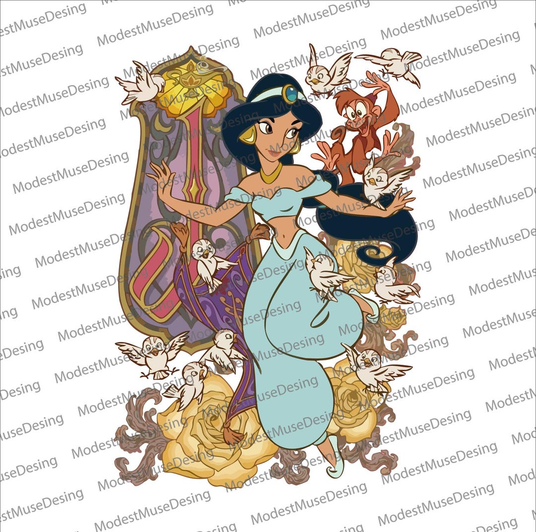 Retro Disney Princess Jasmine Png, Vintage Disney Princess Png, Disney ...