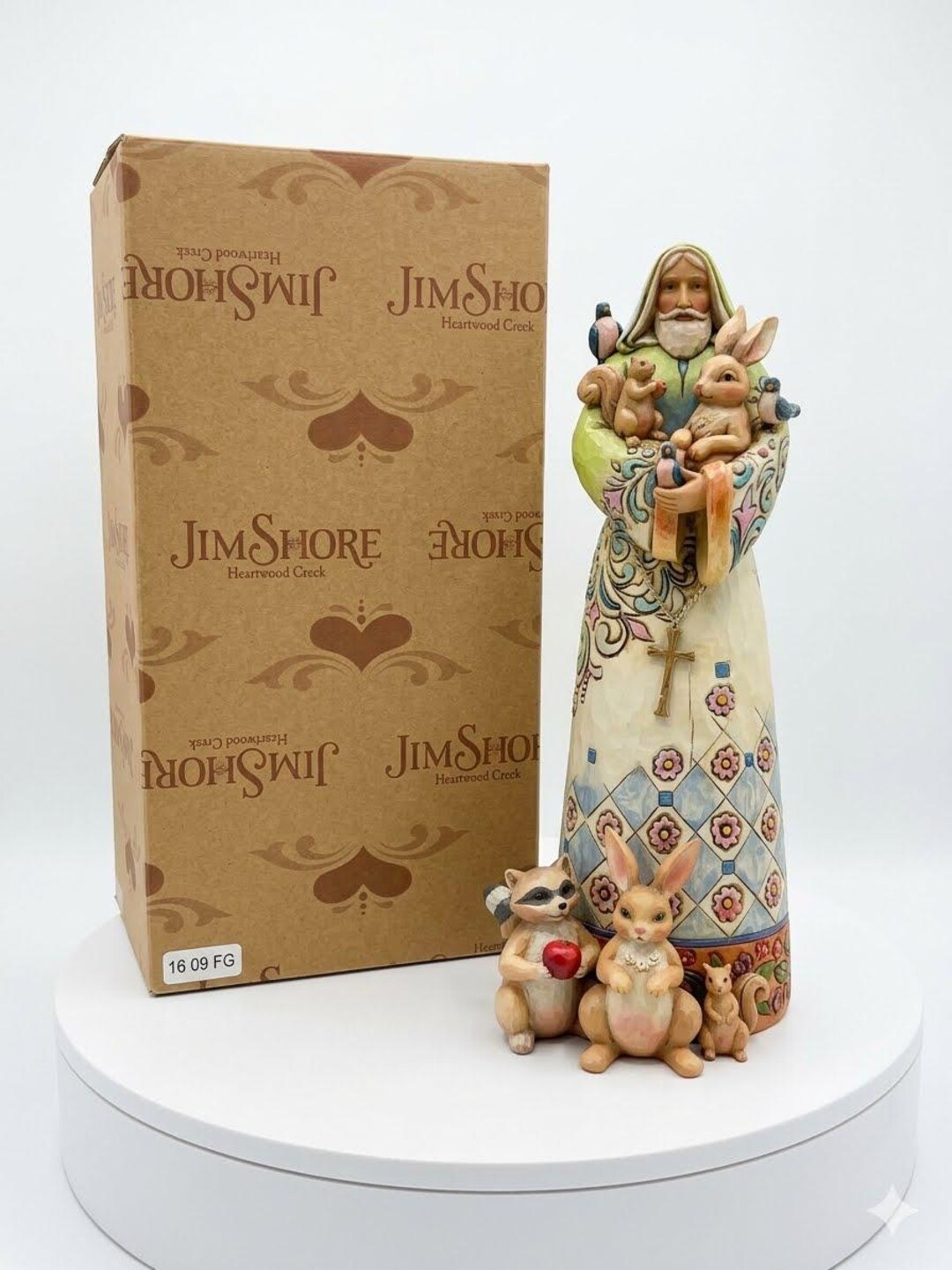 Vintage Jim Shore Saint Francis "lord, Make Me an Instrument of Your ...