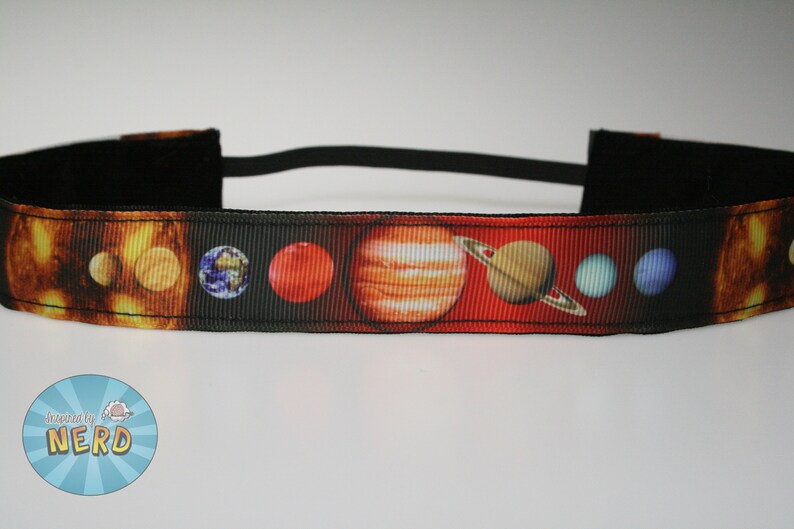 Solar System/planets Headband - No Slip Headband//grip Headband ...