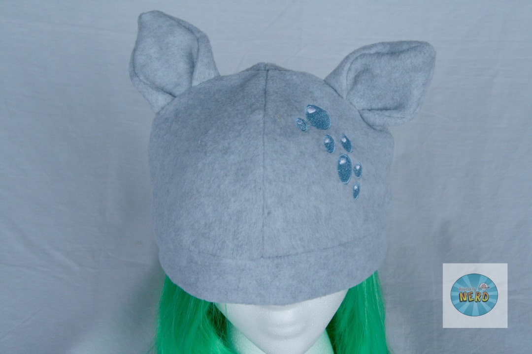 Grey Derpy Hooves Cutie Mark With Ears Embroidered Fleece Beanie ...