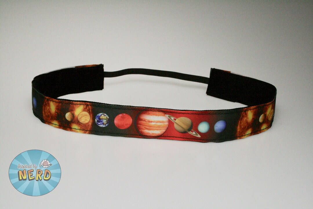 Solar System/planets Headband - No Slip Headband//grip Headband ...