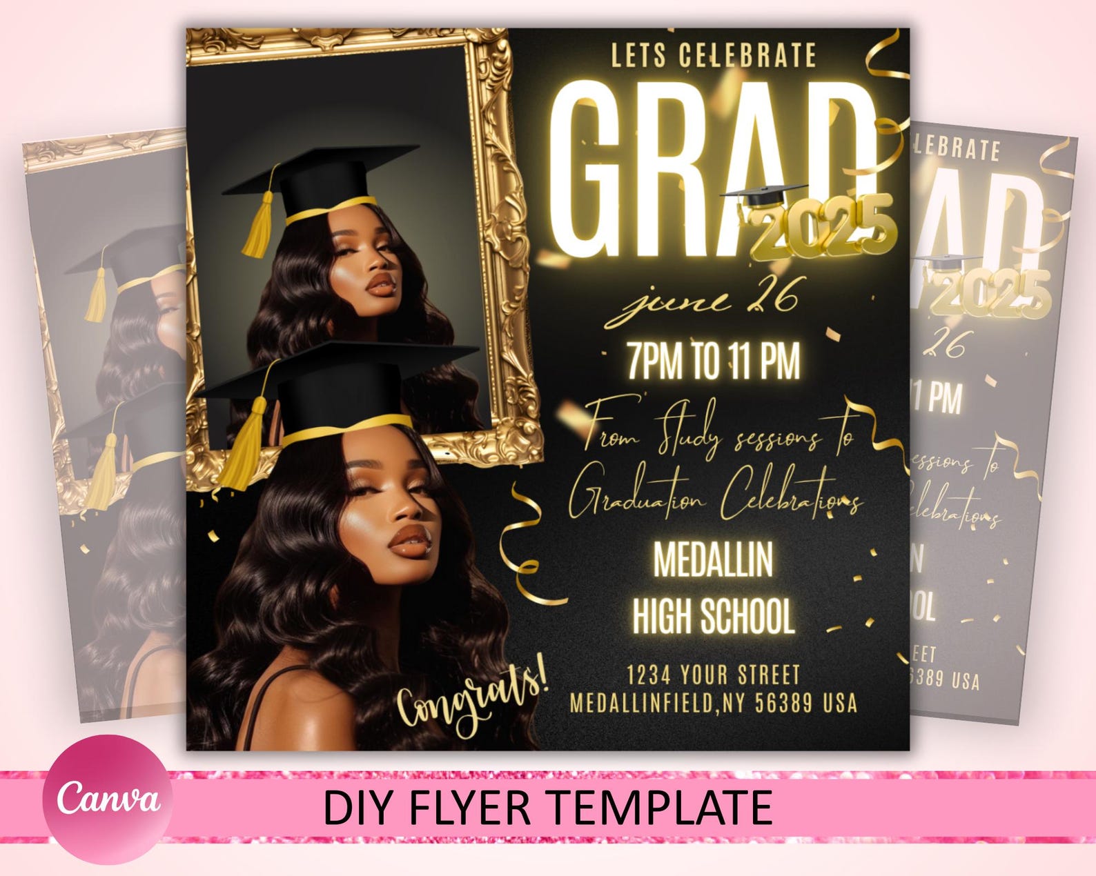Graduation Party Flyer, Grad Szn, Grad Party, Graduation Flyer, College ...