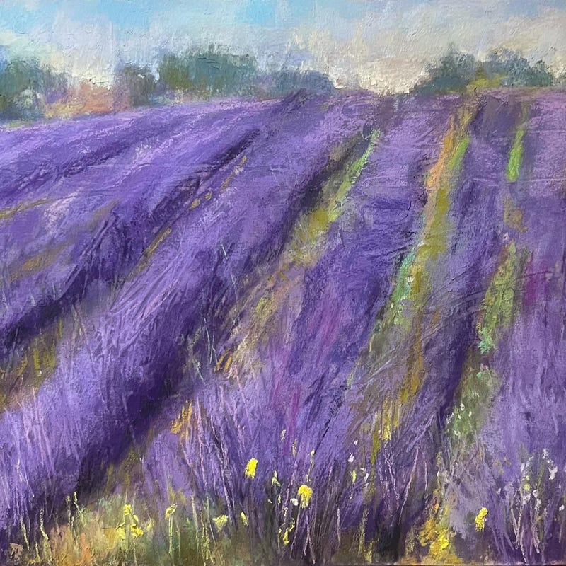 Pastel Landscape - Etsy