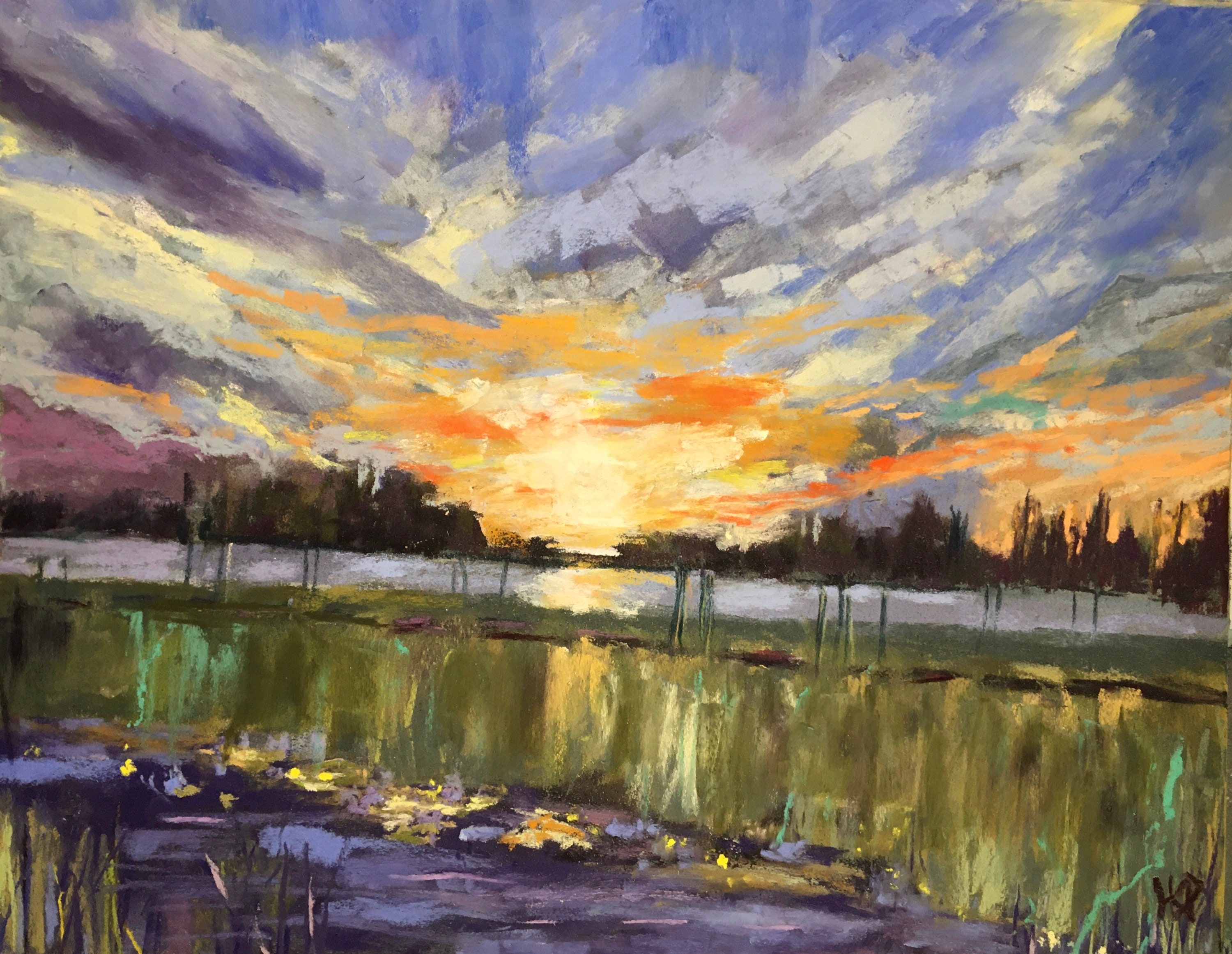 Famous Oil Pastel Landscape