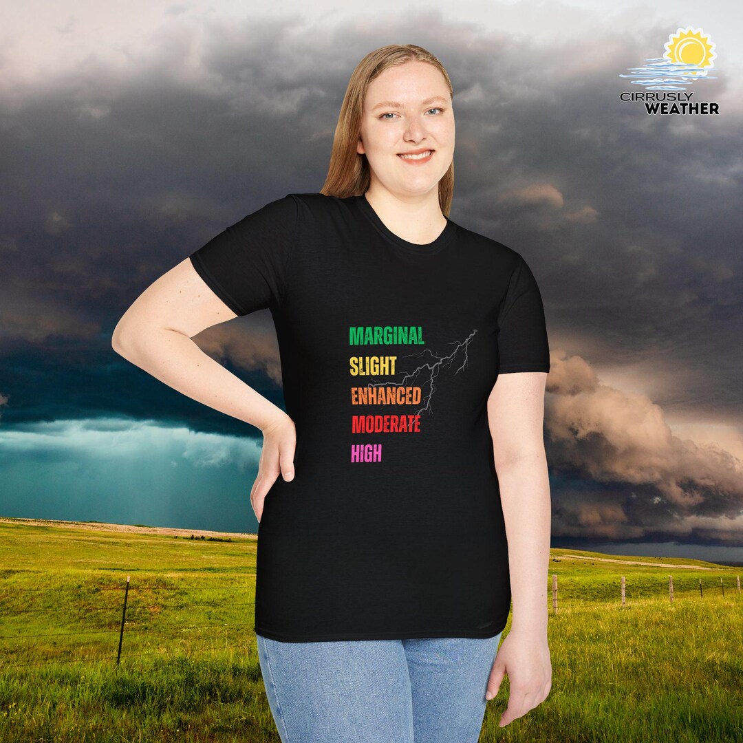 Colorful Thunderstorm Outlook Storm Chaser Shirt for Weather Watchers ...