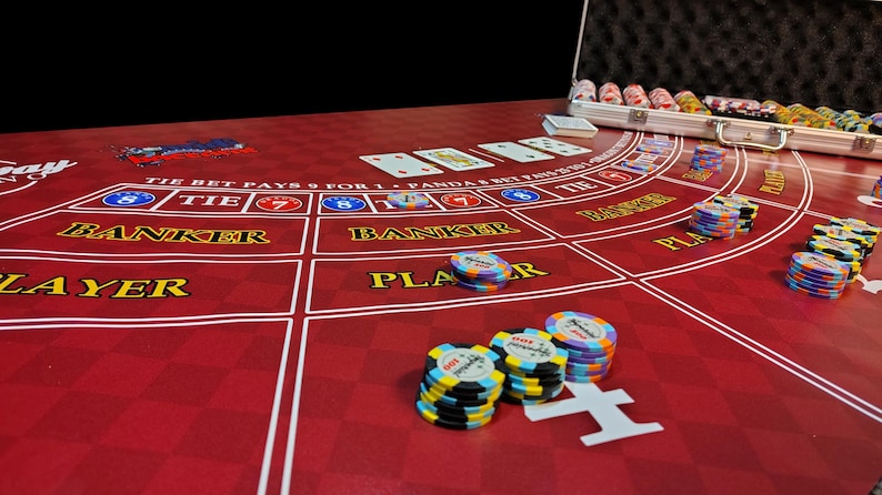 Wonaway Casino Mini Baccarat Layout Mat, Professional Gaming Table Mat ...