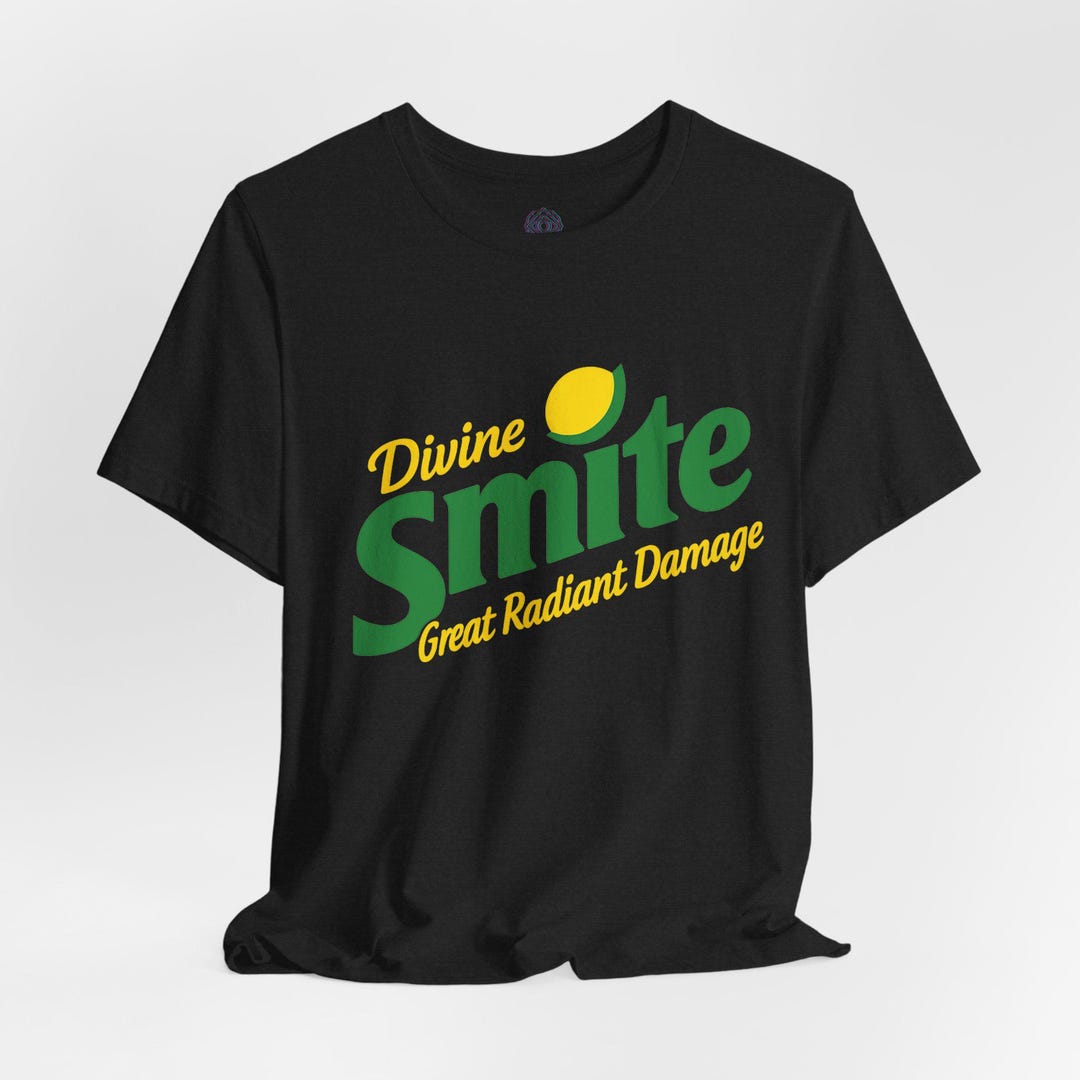 Divine Smite T-shirt: Dnd Paladin Parody Tee - Radiant Damage - Etsy