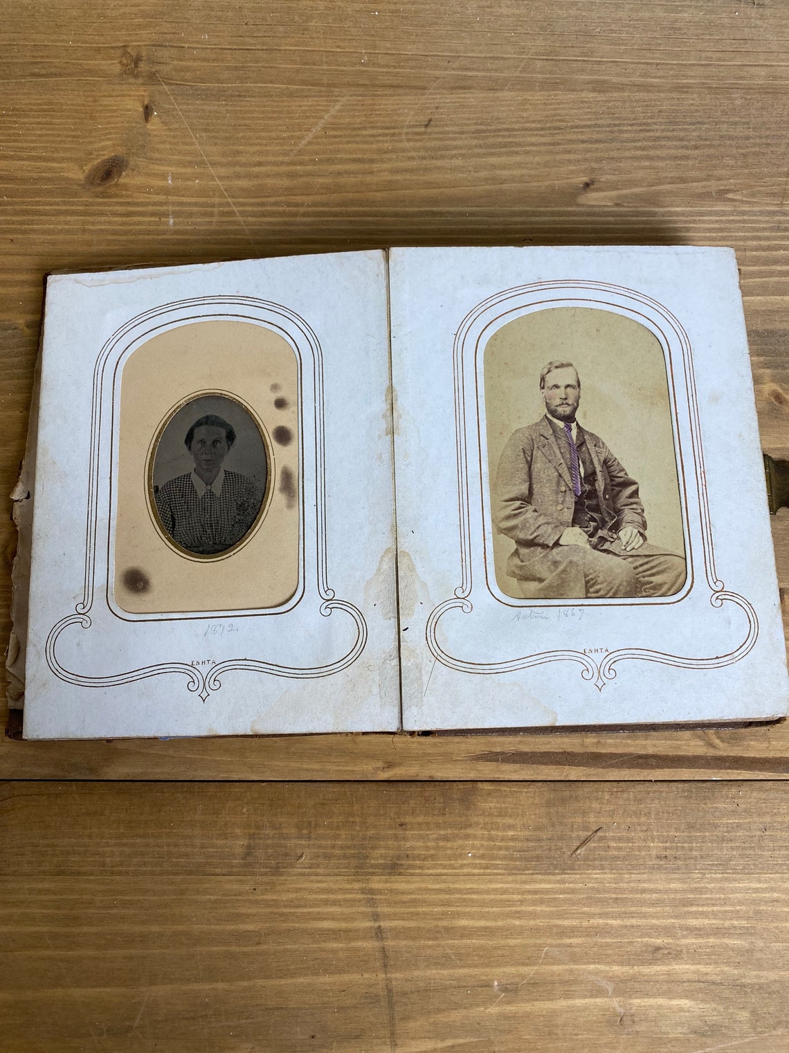 Antique Tin Type Photo Album - Etsy