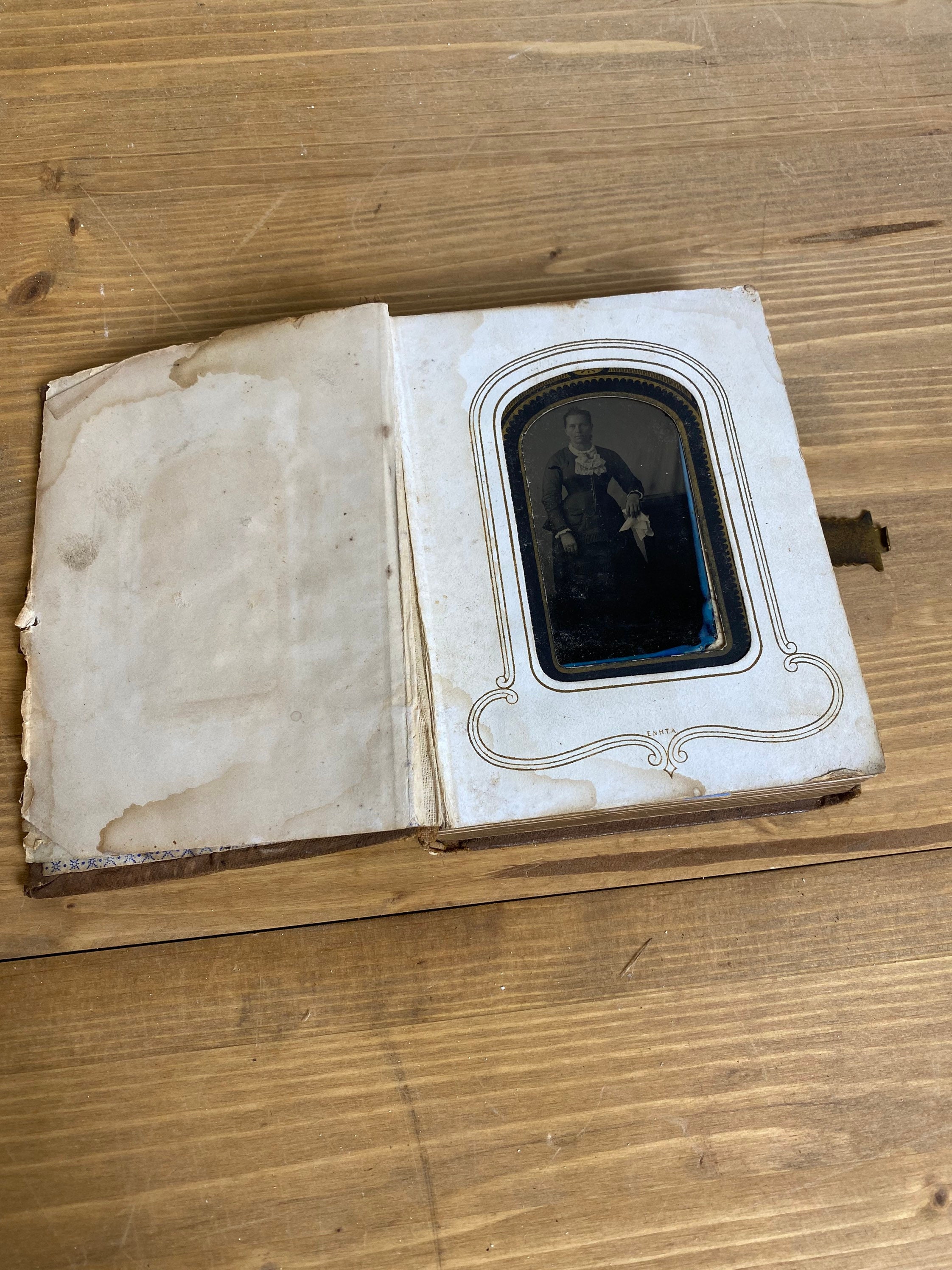 Antique Tin Type Photo Album - Etsy