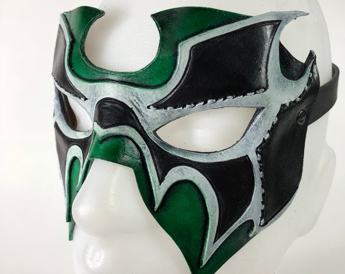 Super Hero Wrestling Mask Handmade Genuine Leather Mask
