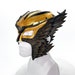 Winged Helmet Genuine Leather Mask - Etsy