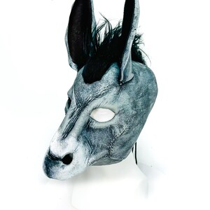 Donkey Handmade Genuine Leather Mask - Etsy