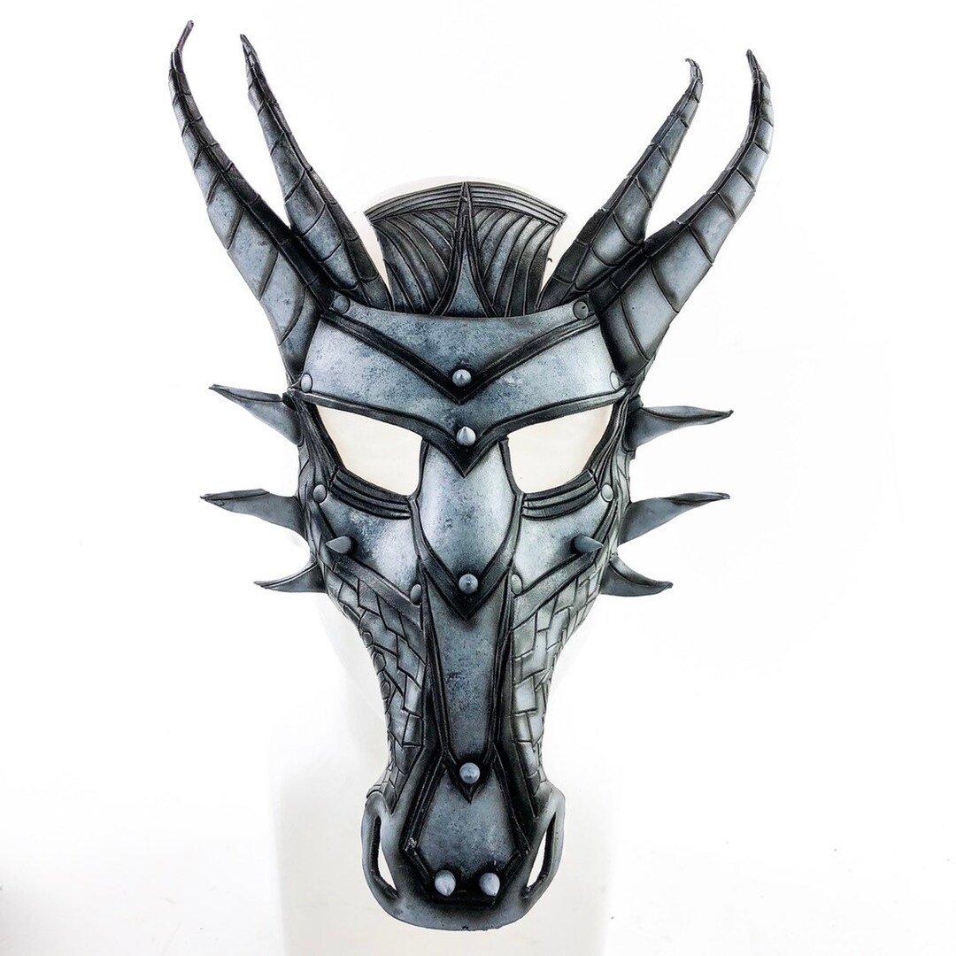 Dragon Handmade Genuine Leather Mask - Etsy