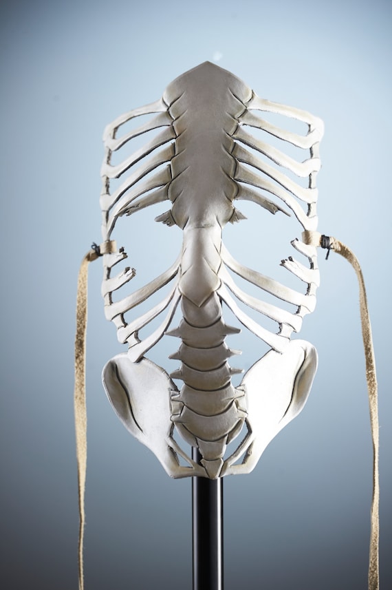 Skeleton Handmade Genuine Leather Mask in White - Etsy
