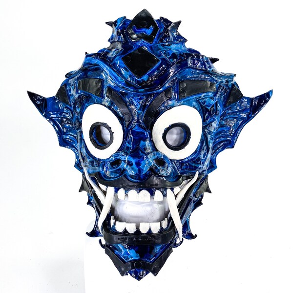 Blue Masquerade Mask - Etsy