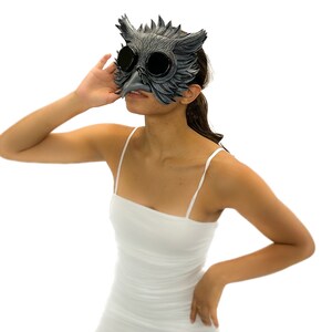 Black Raven Goggles Handmade Genuine Leather Mask - Etsy