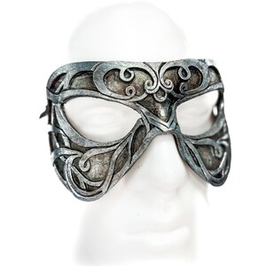 Dual Layer Ornate Masquerade Handmade Genuine Leather Eye Mask in ...