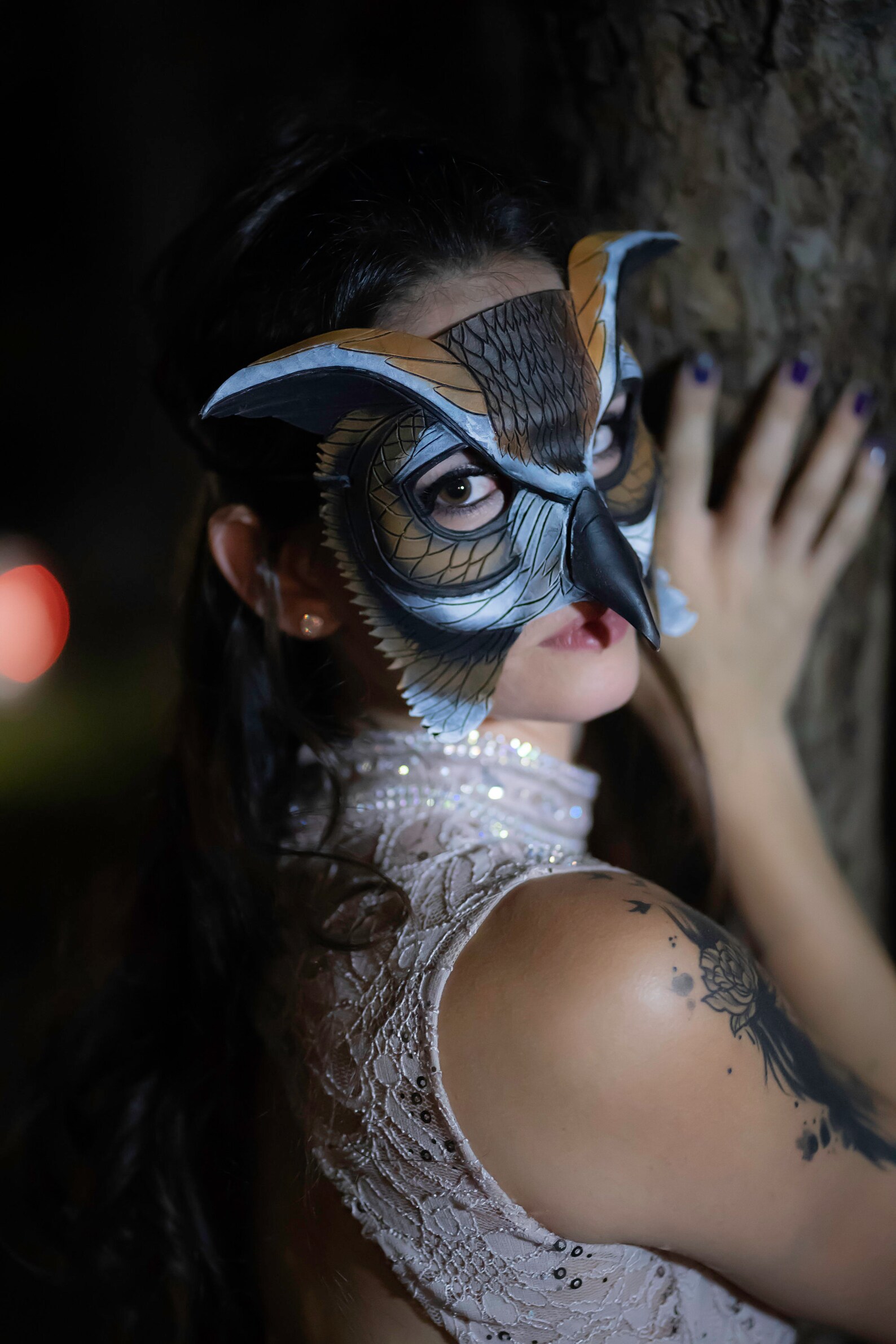 Horned Owl Handmade Genuine Leather Mask - Etsy