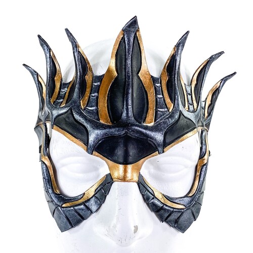 Dragon Crown Eye Mask Handmade Genuine Leather Masquerade | Etsy