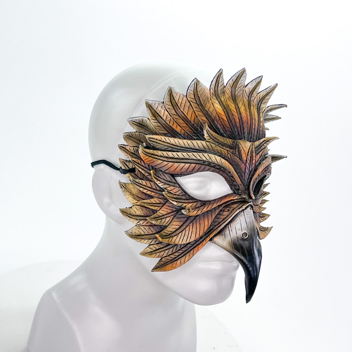 Hawk Handmade Genuine Leather Mask - Etsy