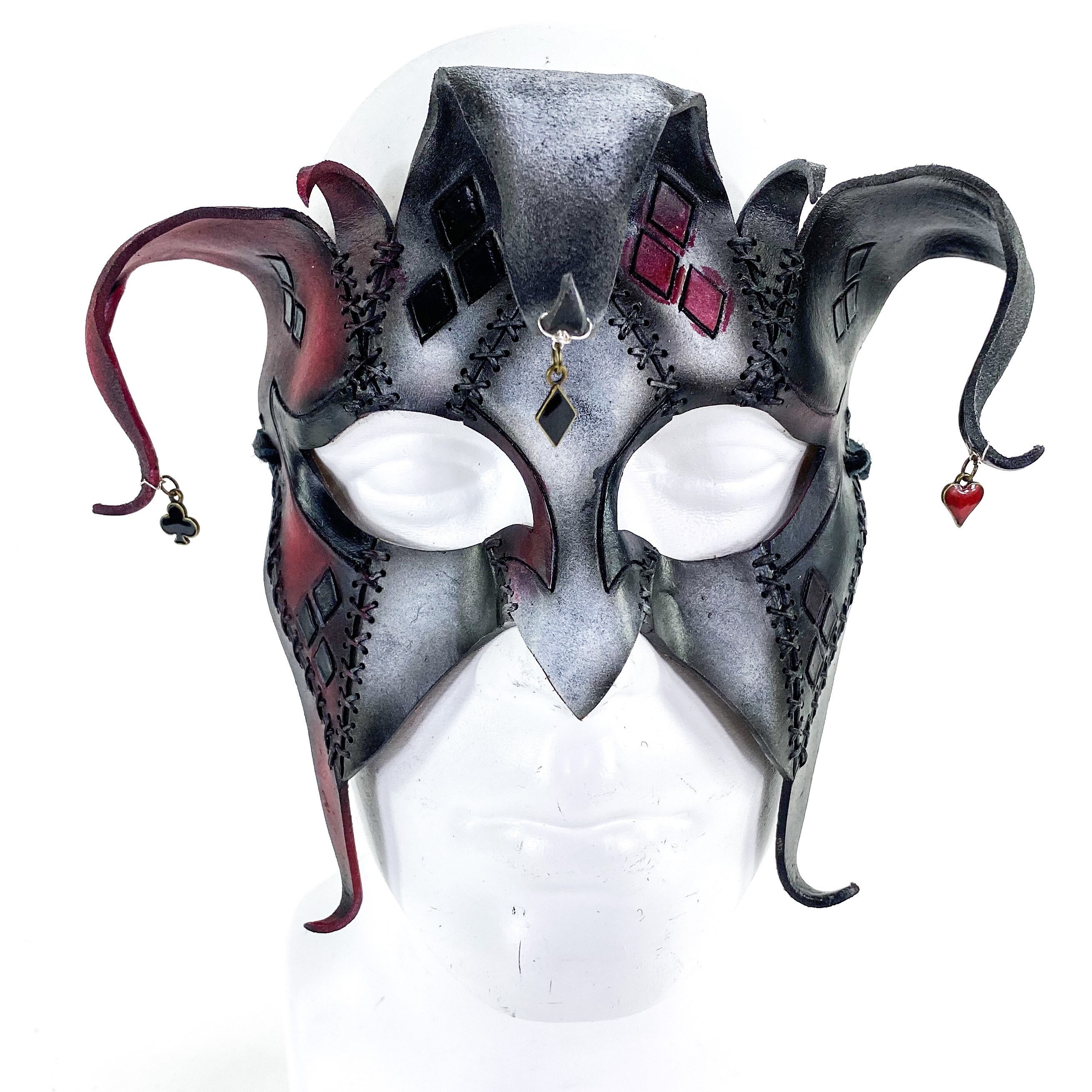 The Joker's Card Grungy Joker Jester Handmade Genuine | Etsy