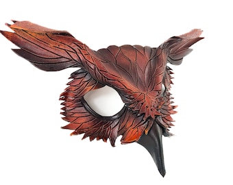 Printable Owl Mask Great Horned Owl Mask Printable Bird - Etsy