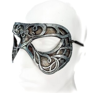 Dual Layer Ornate Masquerade Handmade Genuine Leather Eye Mask in ...