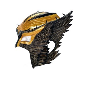 Winged Helmet Genuine Leather Mask - Etsy