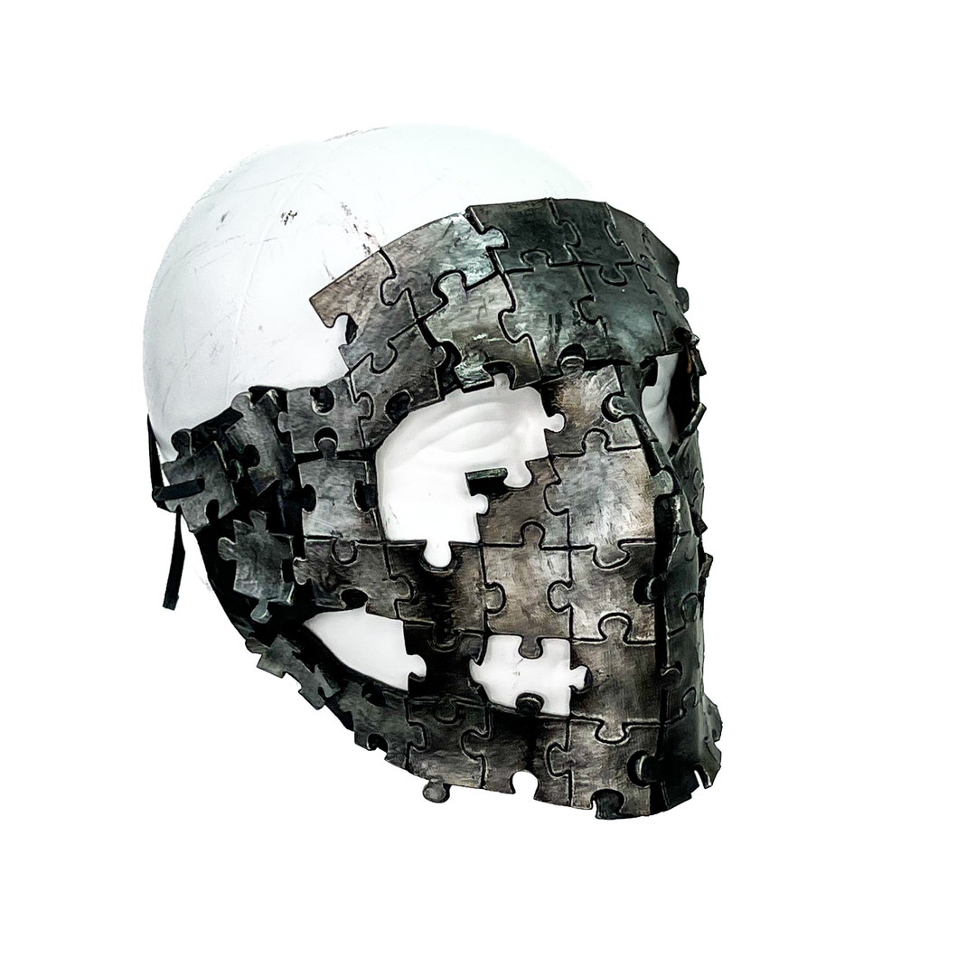 Handmade Genuine Leather Puzzle Mask - Etsy