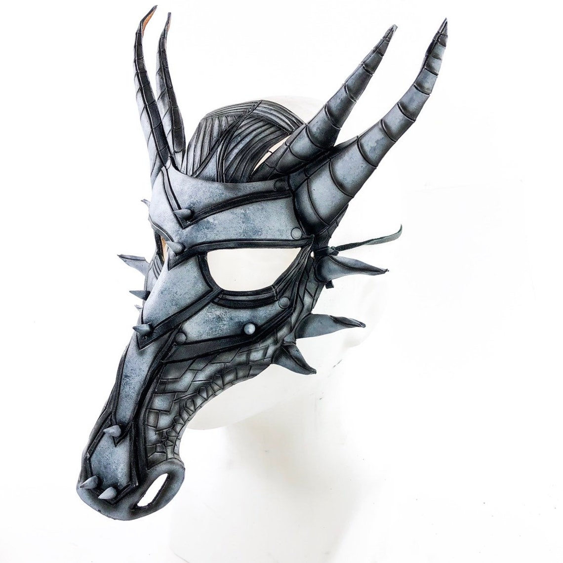 Dragon Handmade Genuine Leather Mask - Etsy