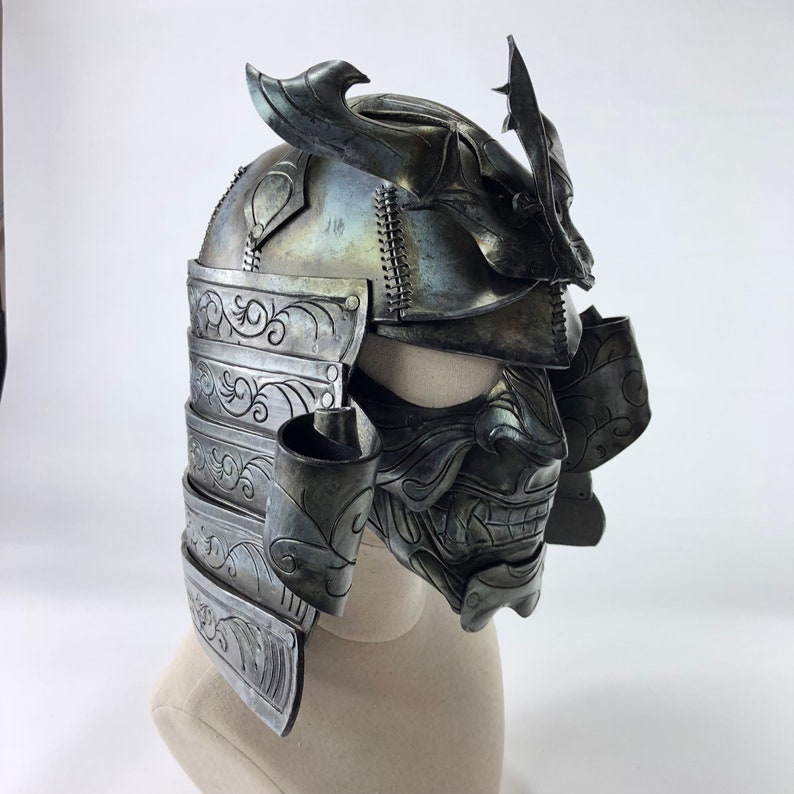 Samurai Handmade Genuine Leather Mask - Etsy